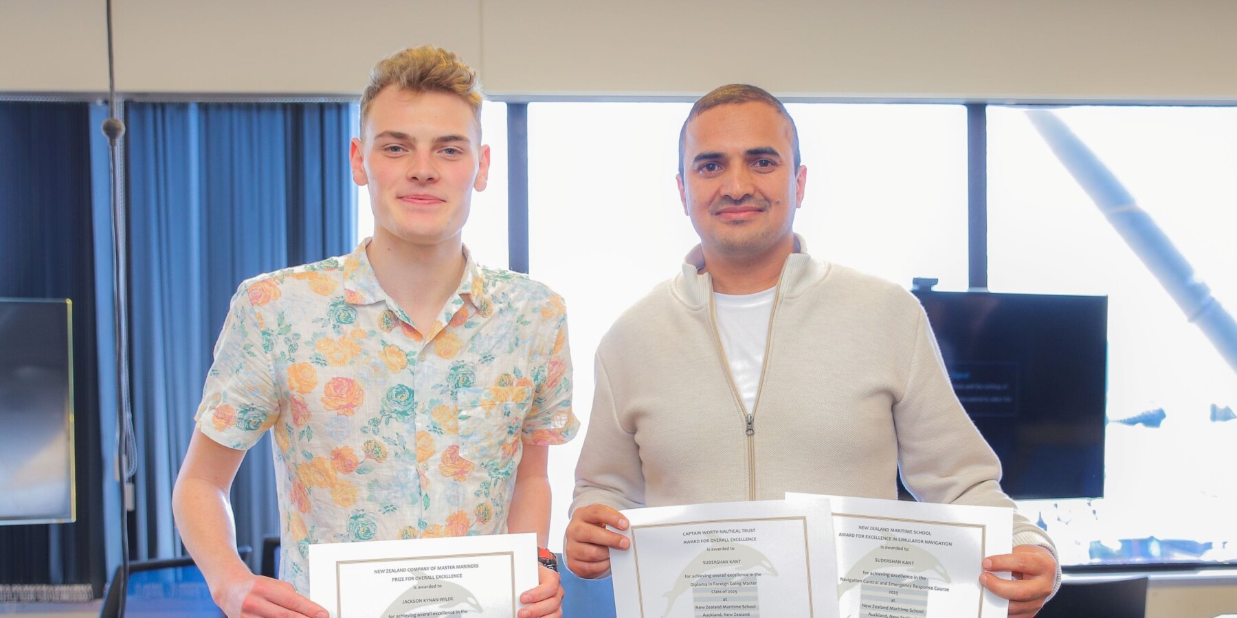 One oil tanker Captain – two awards. - Manukau Institute of Technology